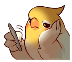 Bird Phone Discord Sticker