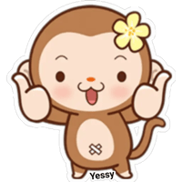 Monkey #17 - Discord Sticker