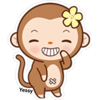 Monkey #1 Discord Sticker