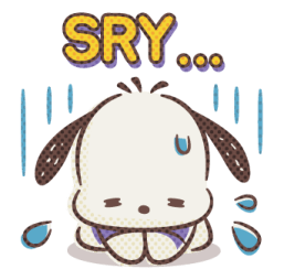 pochacco sorry Discord Sticker