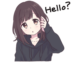 Menhera Hello Discord Sticker