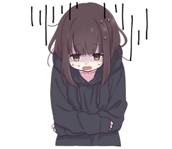 Menhera Cold Discord Sticker