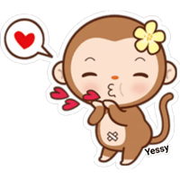 Monkey #3 Discord Sticker