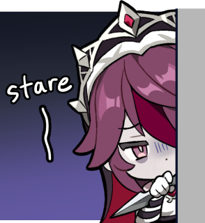 RosariaStare Discord Sticker