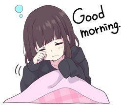 Menhera Morning2 Discord Sticker